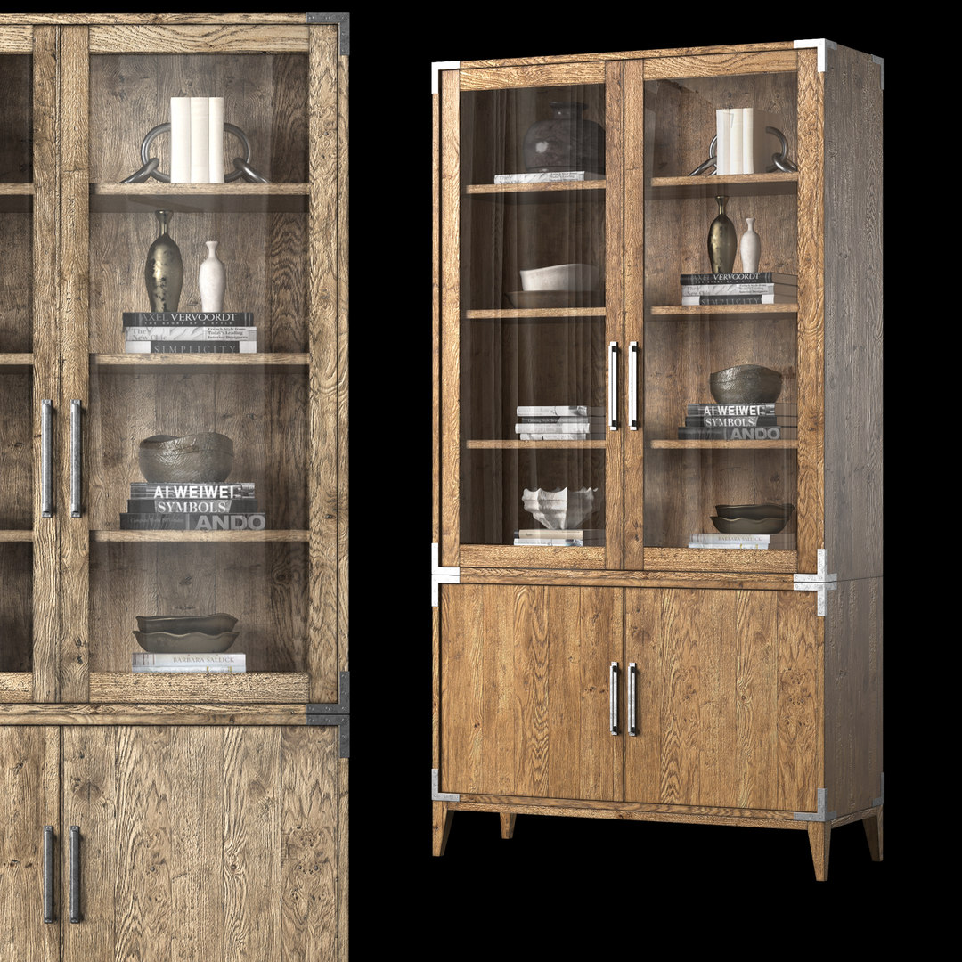 3D cayden campaign glass double-door - TurboSquid 1470306