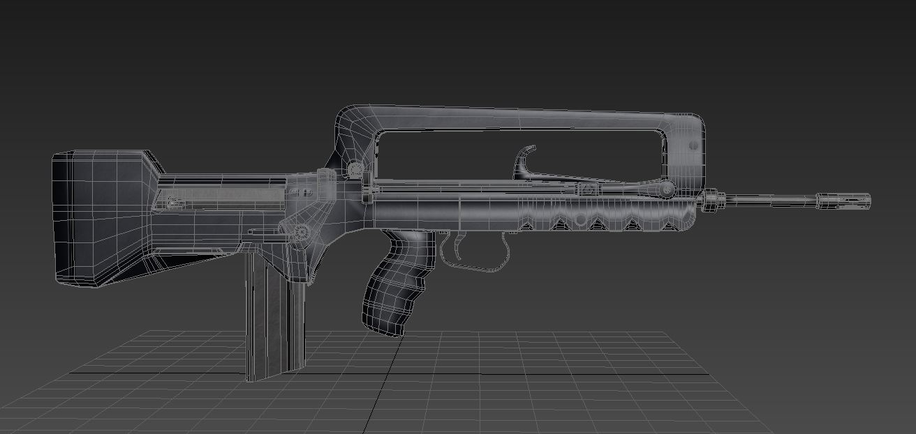 3D famas gun - TurboSquid 1470338