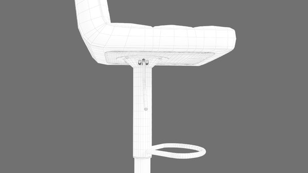 3D model modern leather stool - TurboSquid 1470341