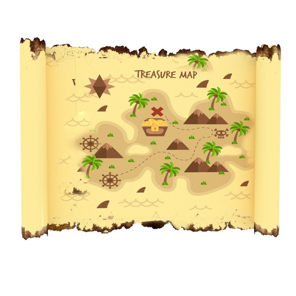 Treasure Map 3D Models for Download | TurboSquid