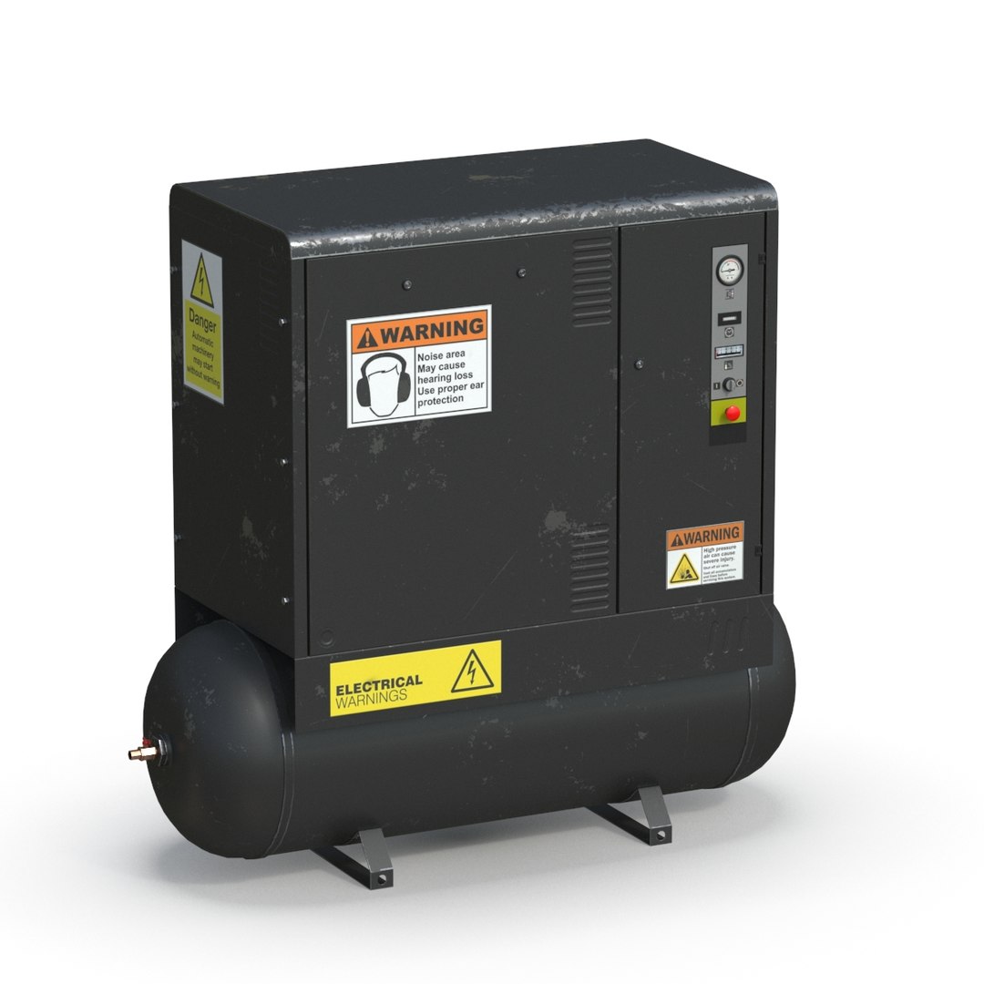 3D air compressor - TurboSquid 1469408