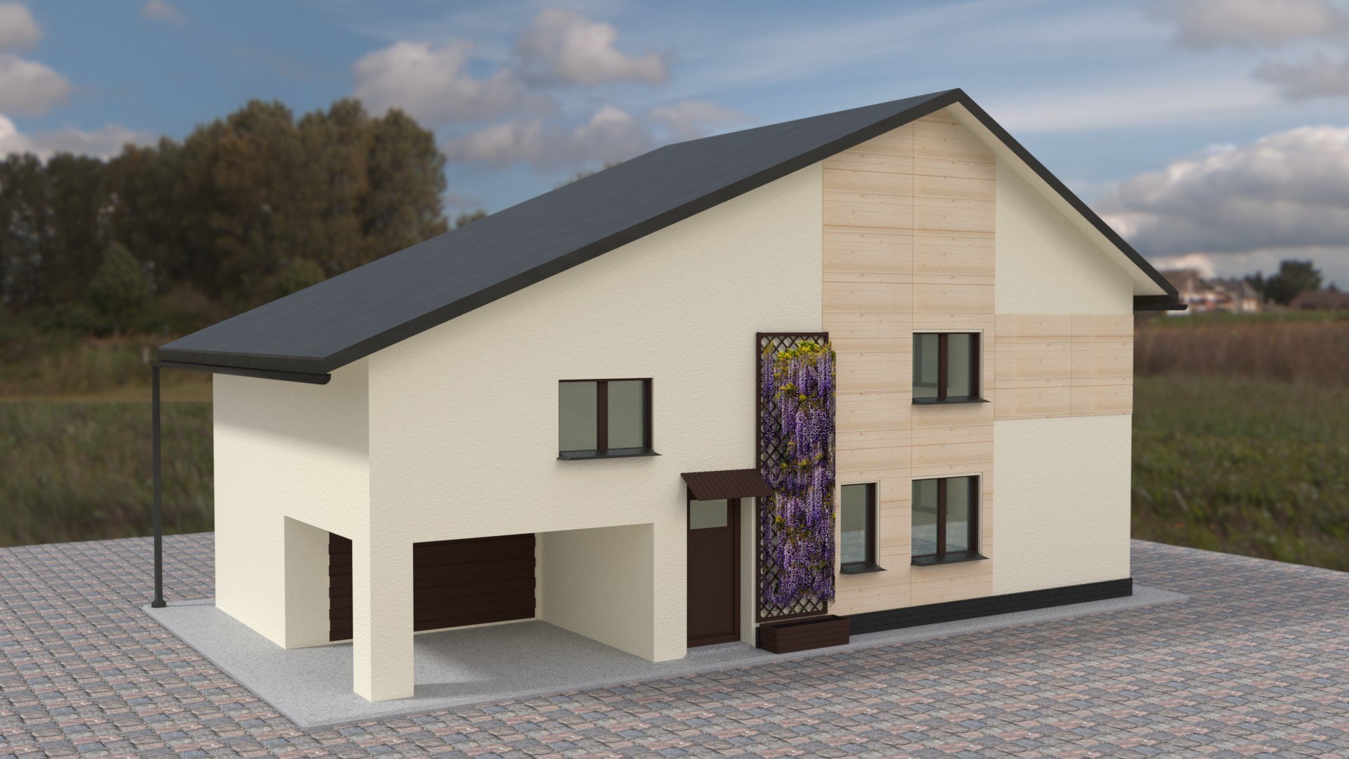 3D house roof model - TurboSquid 1470357