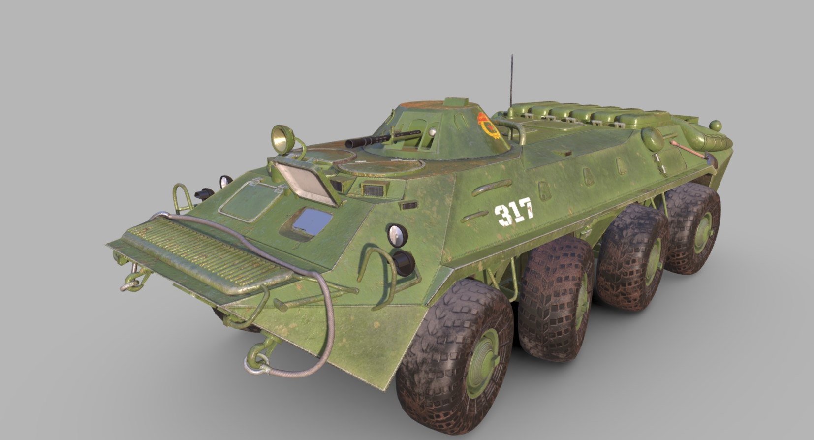 3D soviet apc afghan - TurboSquid 1470381