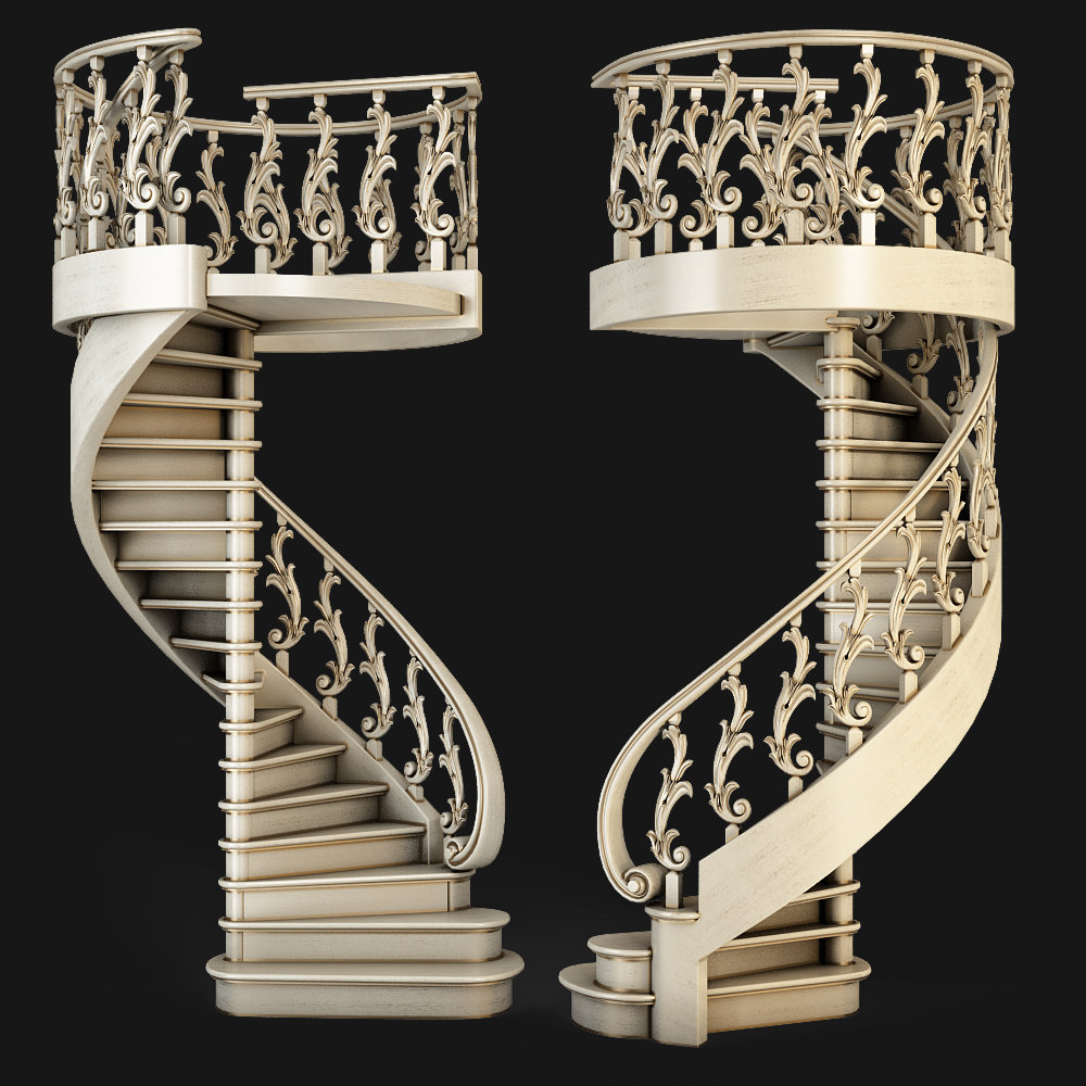 3D step stair staircase model - TurboSquid 1470446