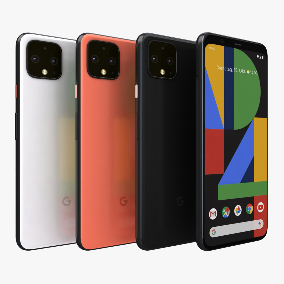 modelo 3d Google Pixel 4 All Color - TurboSquid 1470499
