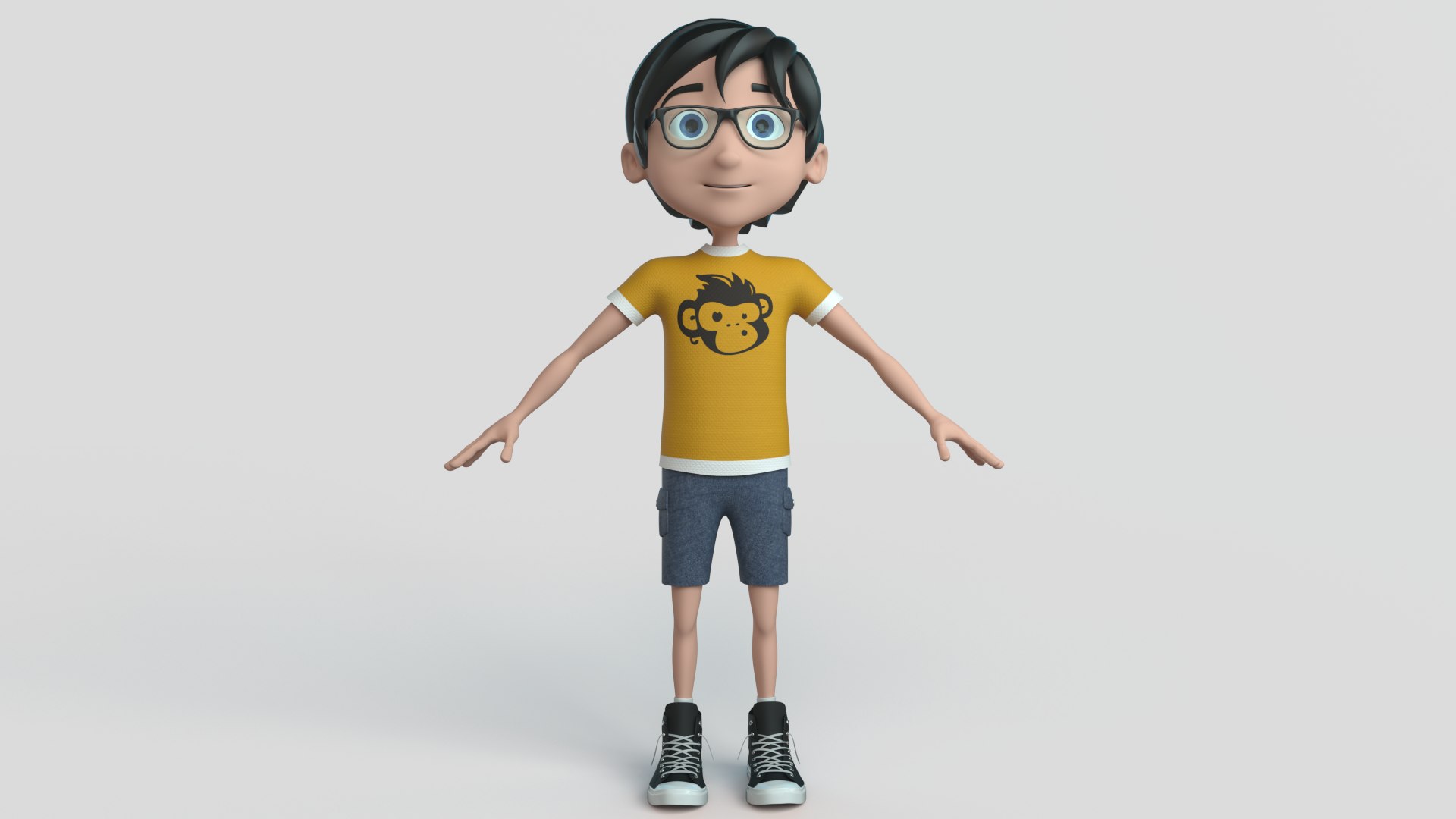 3D model boy cartoon - TurboSquid 1470563