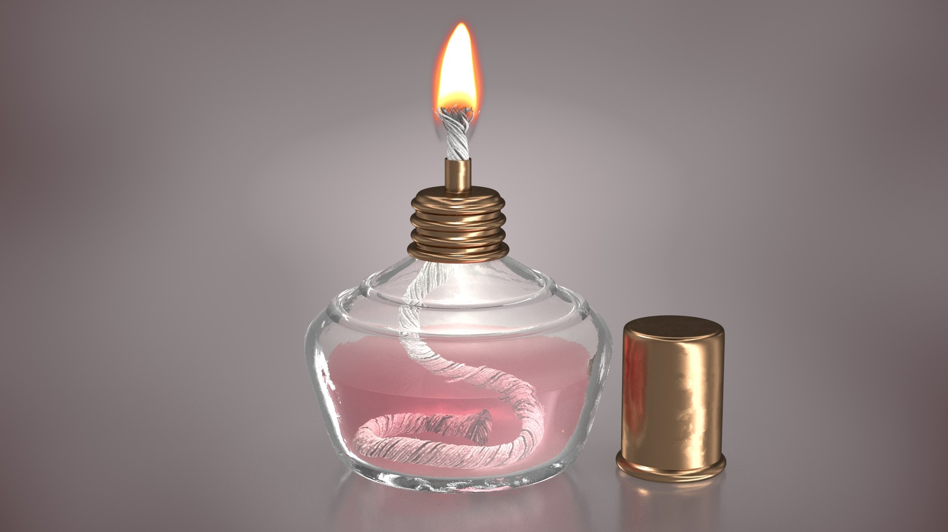 3D alcohol lamp flame - TurboSquid 1470622