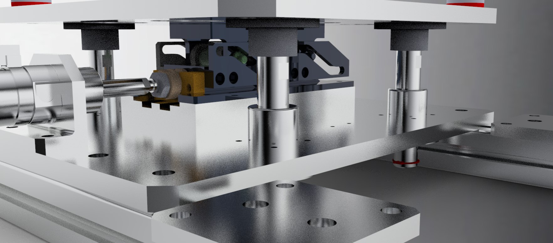3D cylinder pushing mechanism - TurboSquid 1470933