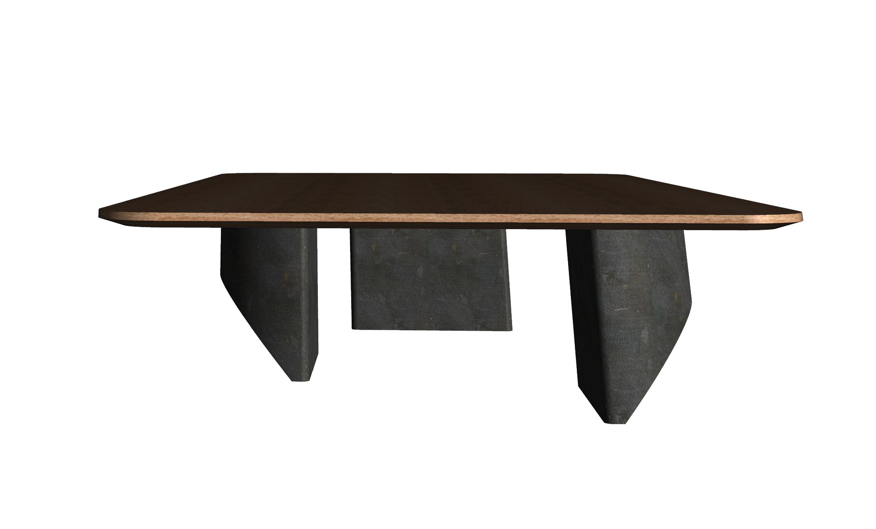 3D model center rectangular table - TurboSquid 1470938