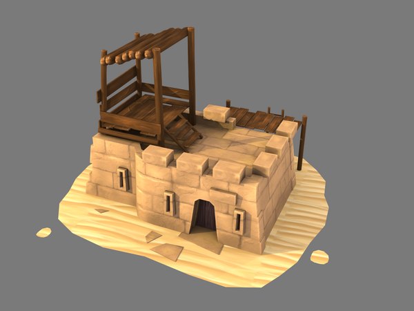 3d outpost military model
