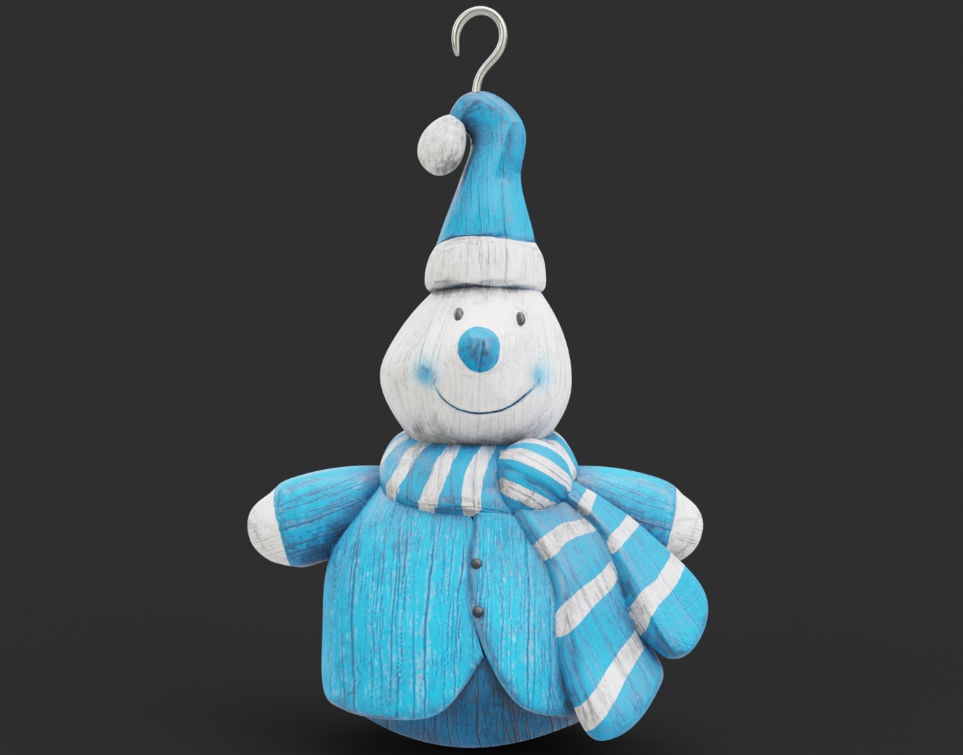 3d Snowman Blender Pbr Turbosquid 1471044