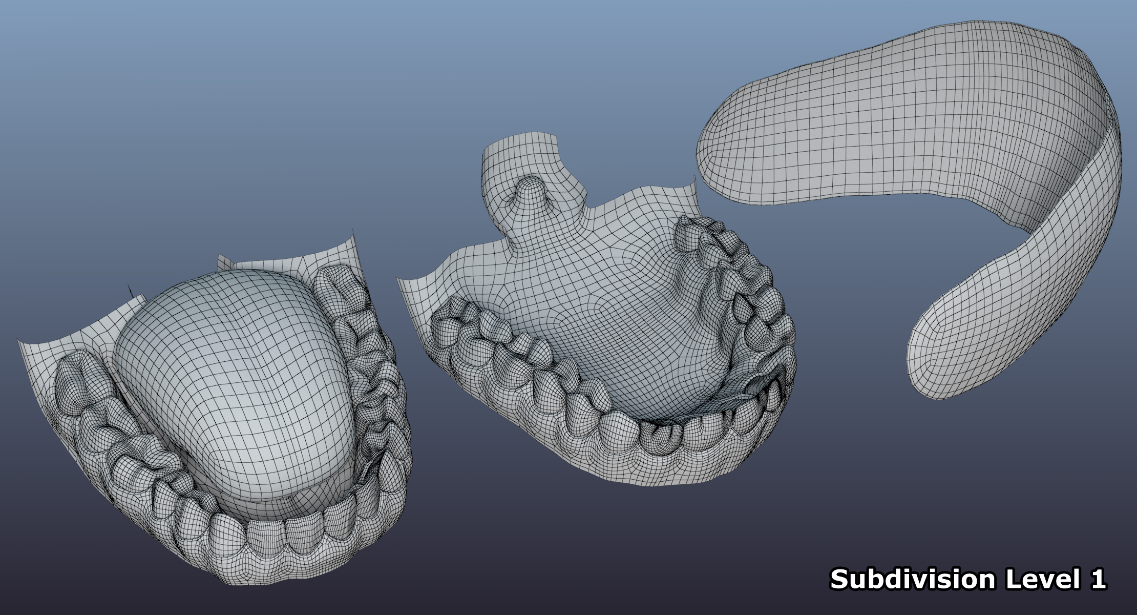 3D mouth gums cheeks - TurboSquid 1471564