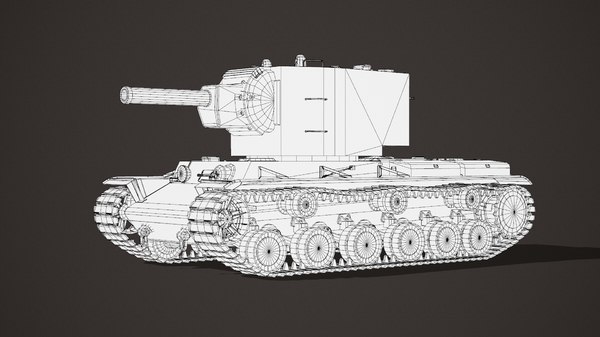 Soviet kv-2 gameready 3D model - TurboSquid 1471225