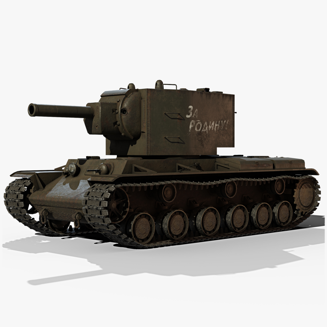 Soviet kv-2 gameready 3D model - TurboSquid 1471225