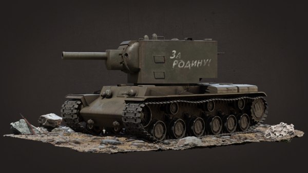 Soviet kv-2 gameready 3D model - TurboSquid 1471225