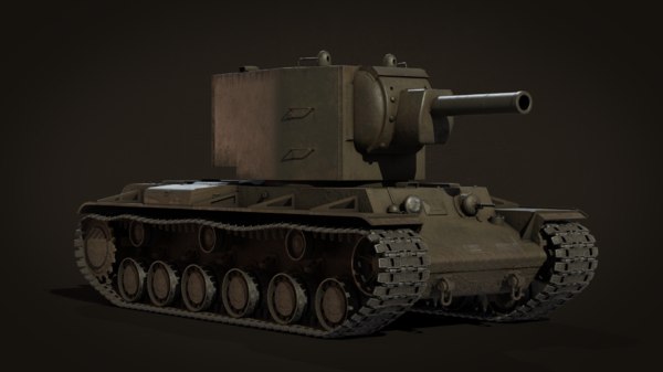 Soviet kv-2 gameready 3D model - TurboSquid 1471225