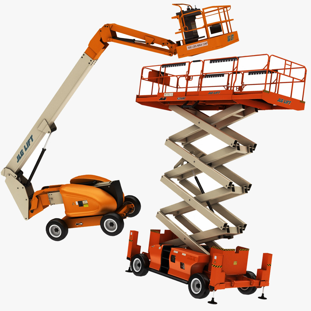 Cherry picker scissor lift 3D model - TurboSquid 1471265