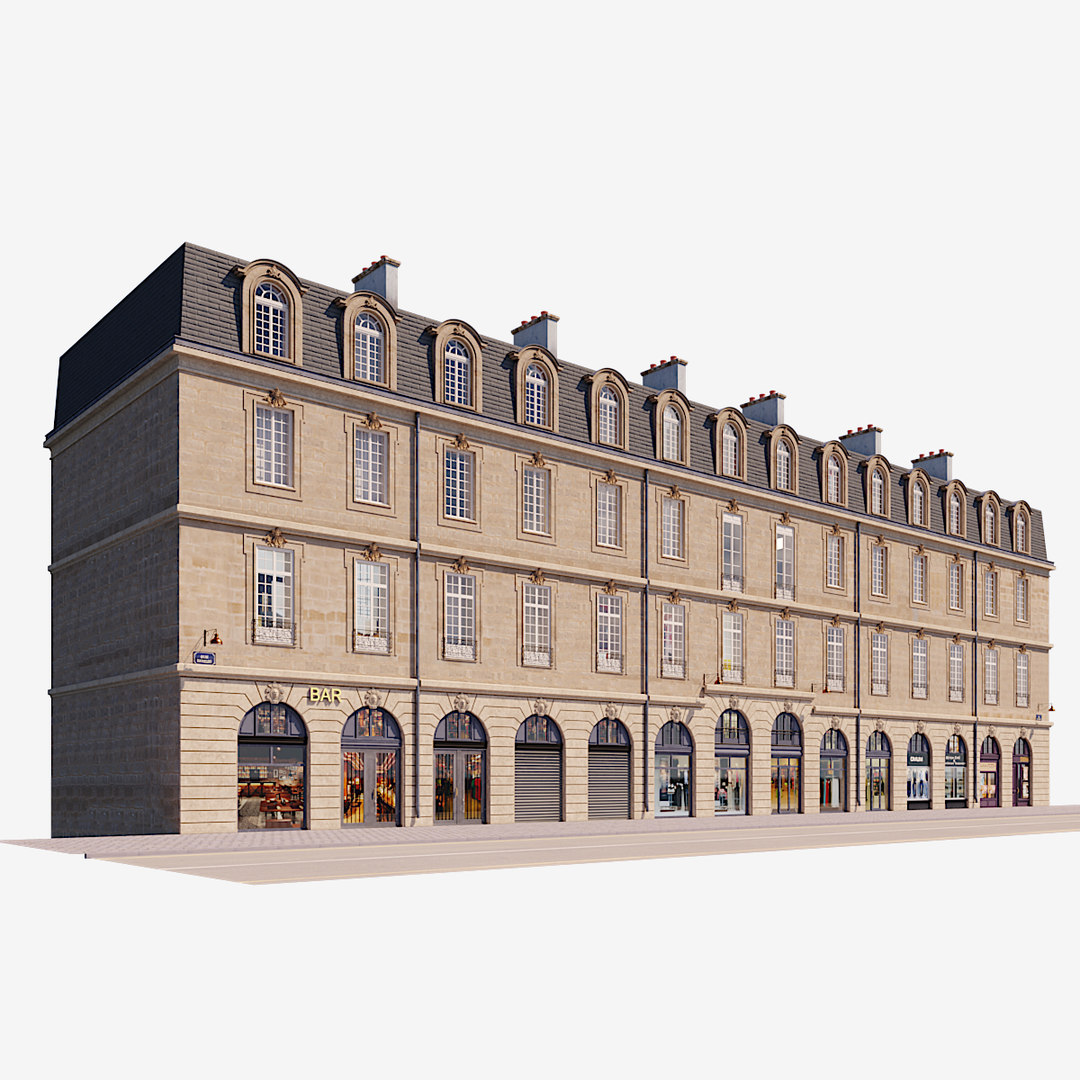 3D building walls - TurboSquid 1471319