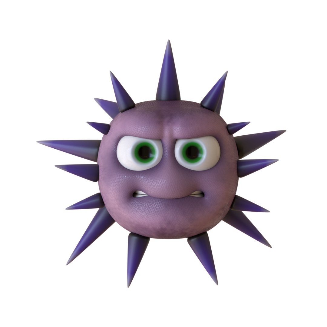 Monster toon virus 3D - TurboSquid 1471296