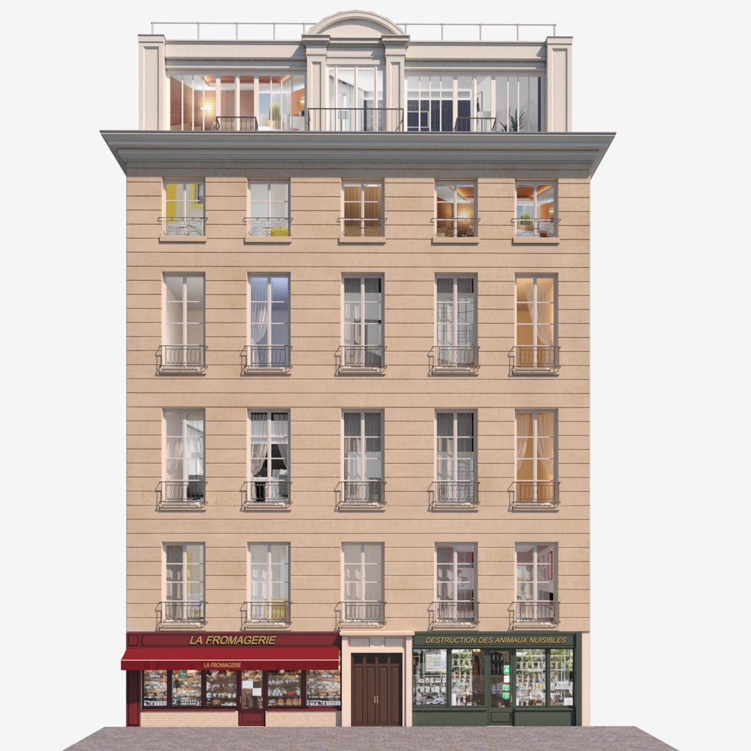 3D building walls model - TurboSquid 1471404