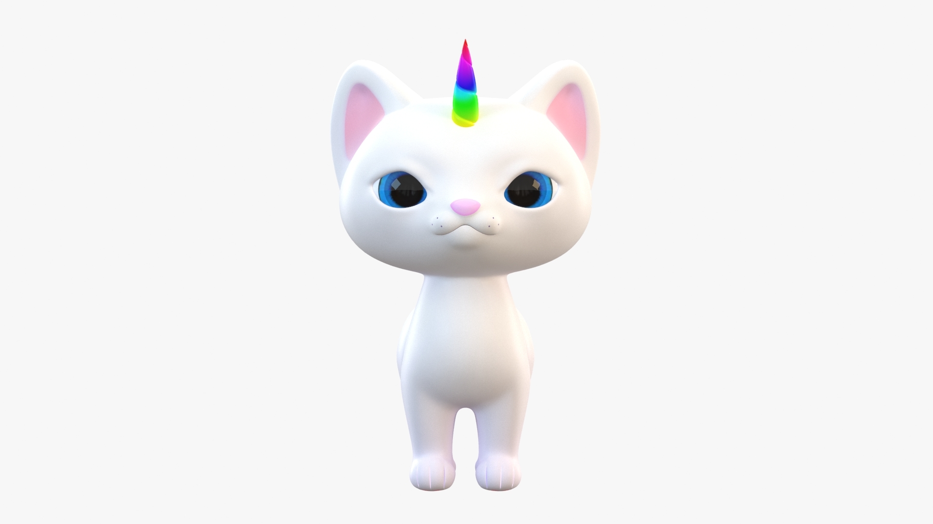 Cartoon Regenbogen Kittycorn 2 3D-Modell - TurboSquid 1471647
