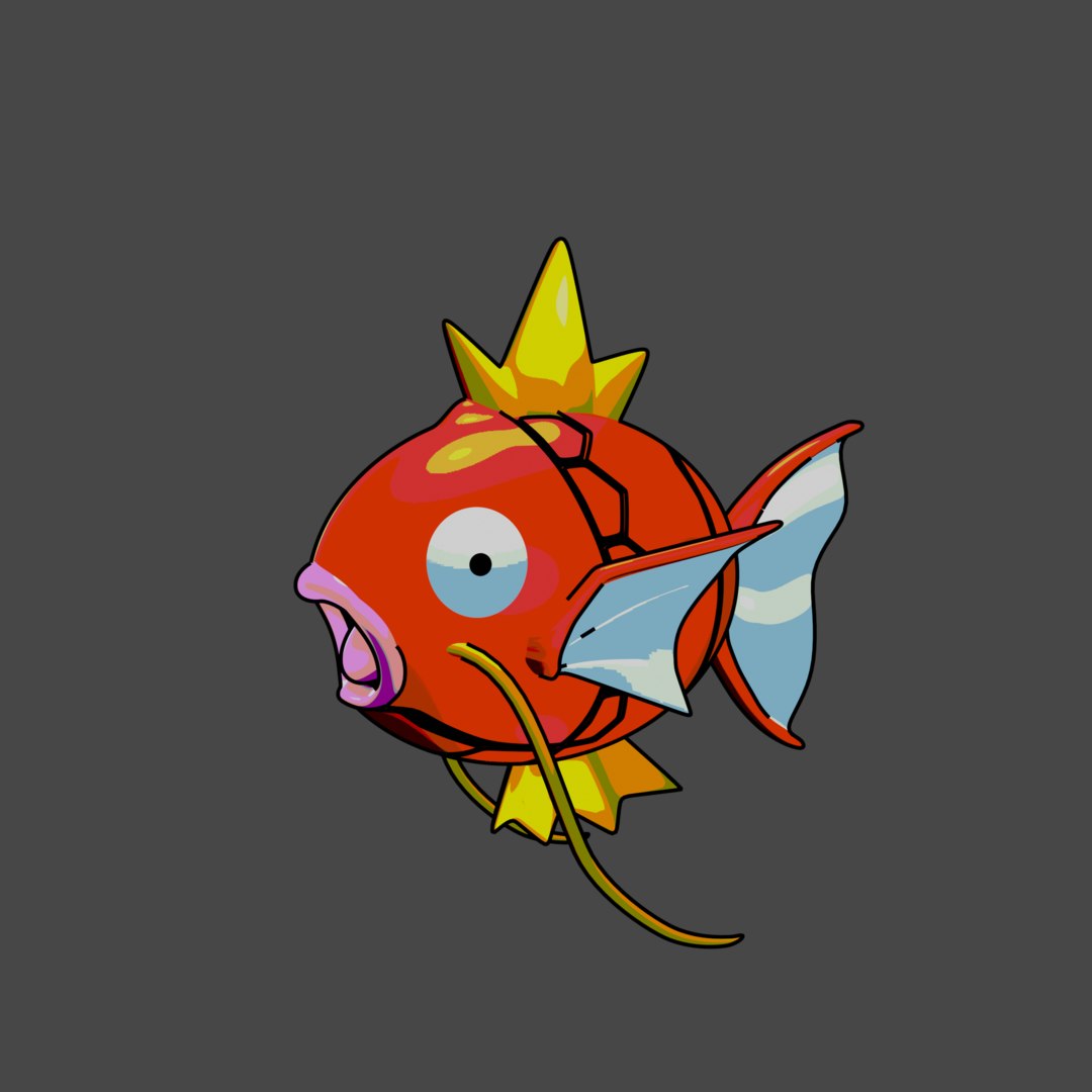 Pokemon magikarp 3D model - TurboSquid 1471638