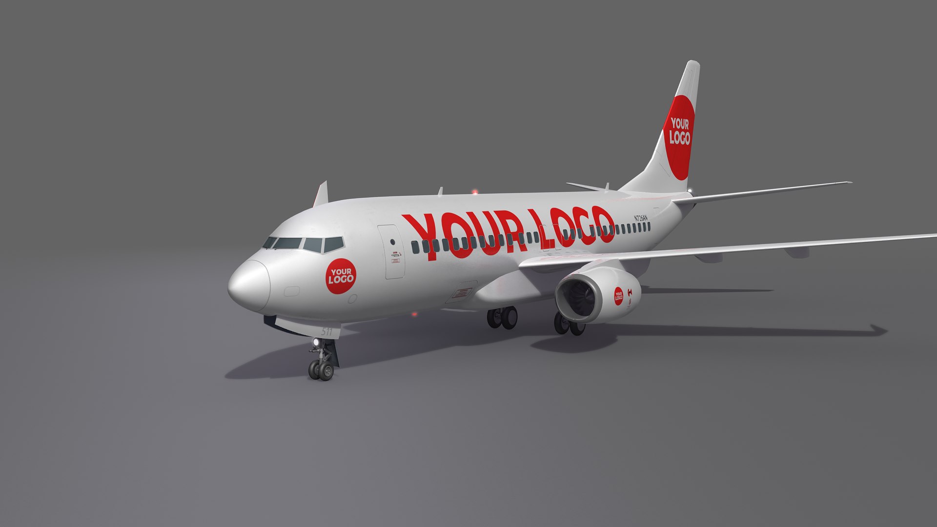 3D logo airplane aircraft custom - TurboSquid 1471756