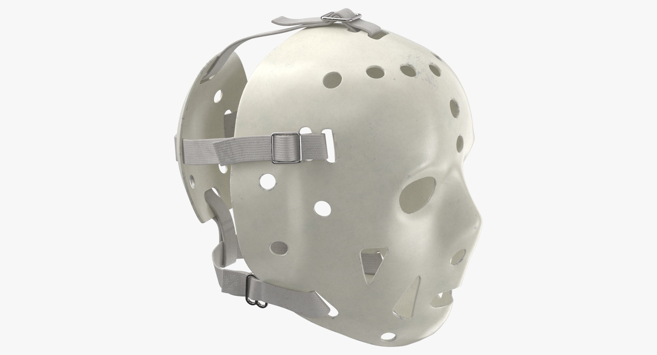 Maska bramkarza hokeja na lodzie Ed Staniowski Worn Model 3D ...