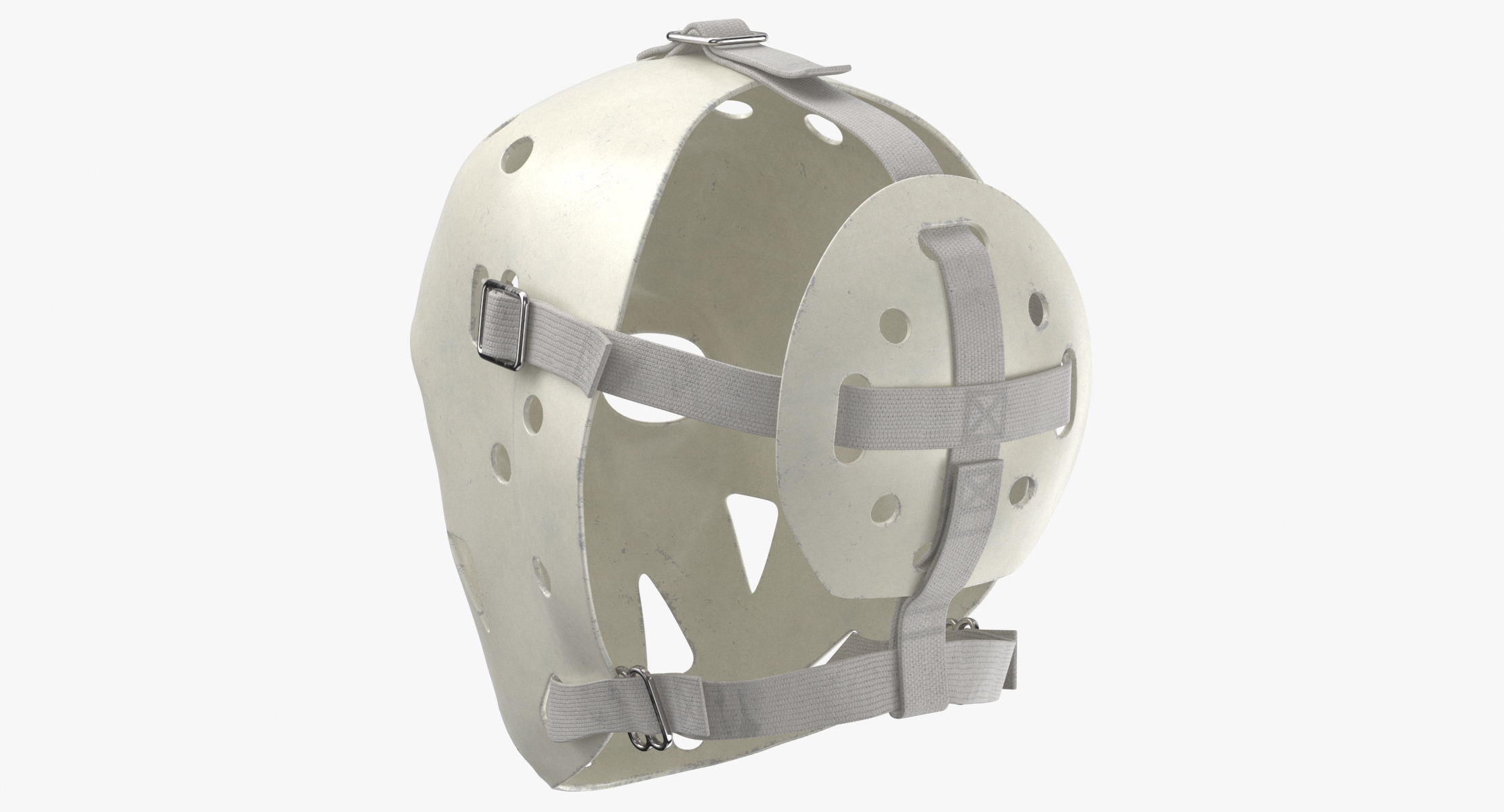 Maska bramkarza hokeja na lodzie Ed Staniowski Worn Model 3D ...