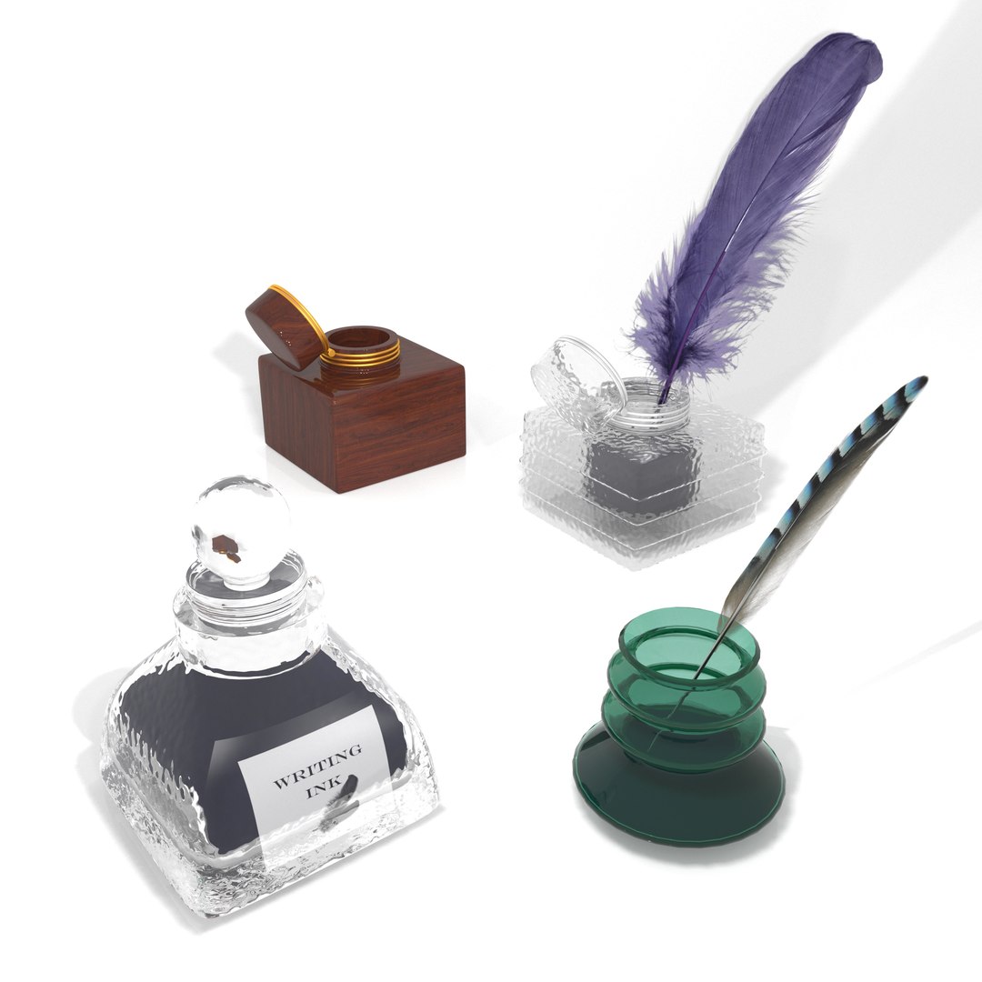 Inkwell ink 3D - TurboSquid 1471877