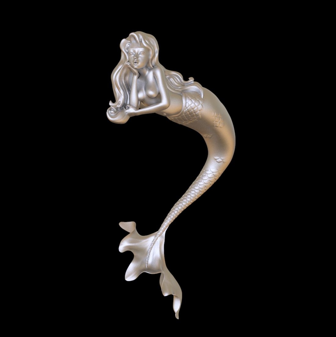 Interested mermaid 3D model - TurboSquid 1471898