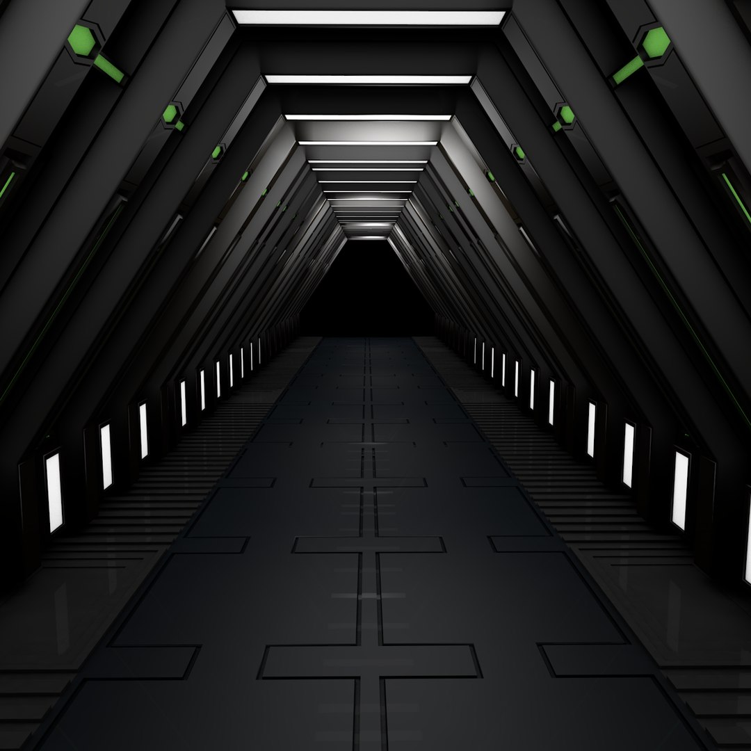 Sci fi tunnel 3D model - TurboSquid 1471896