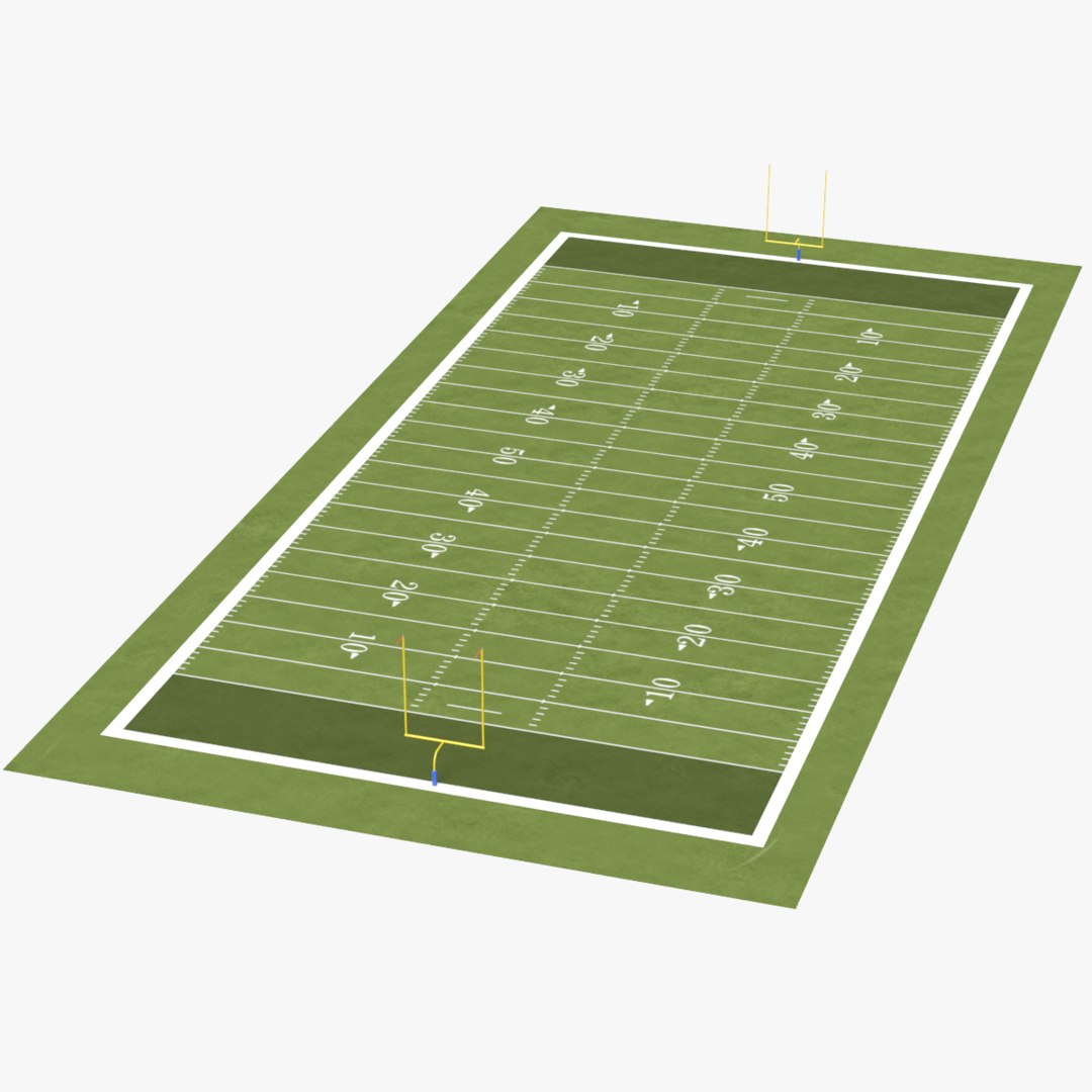 Real football field 3D model - TurboSquid 1471991