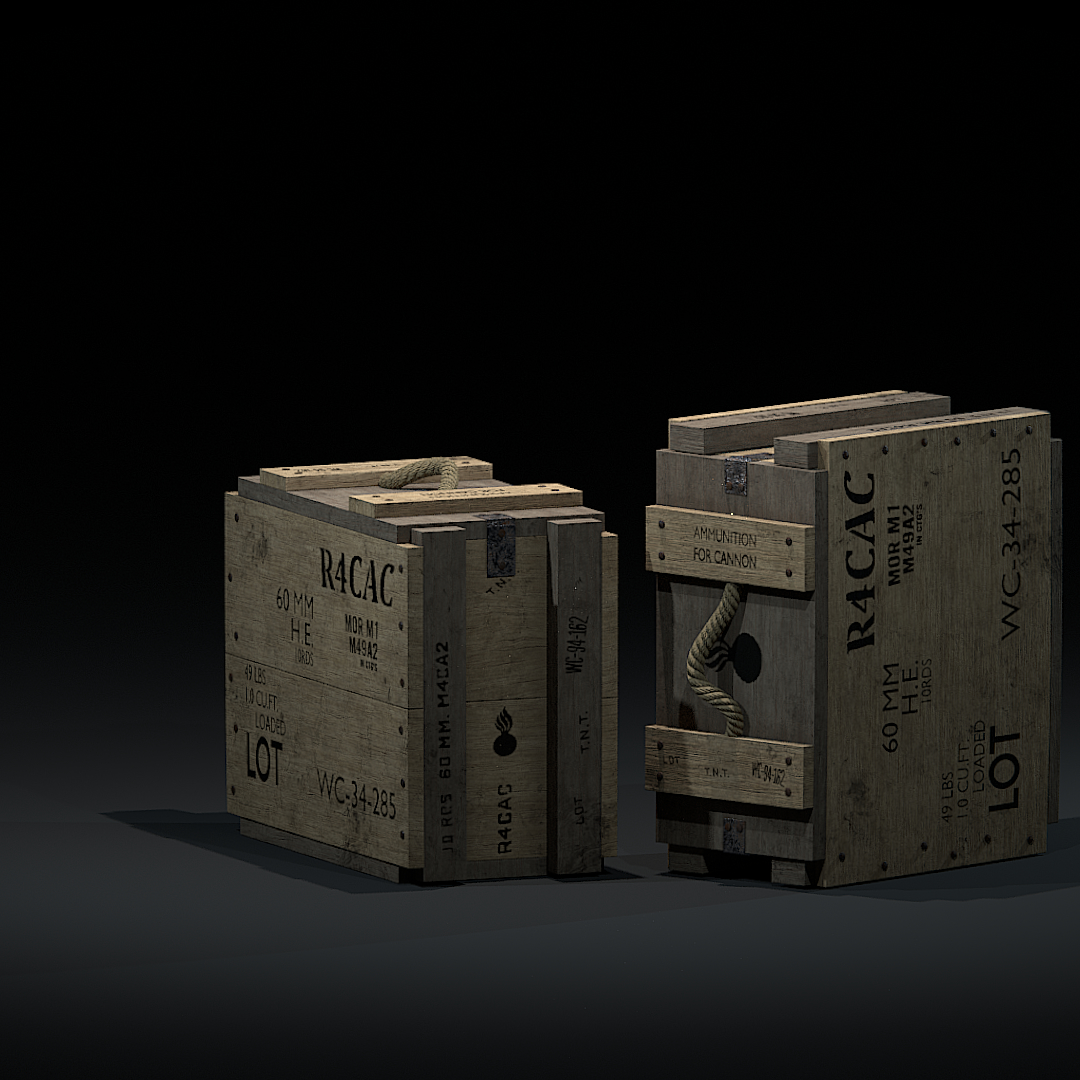 WW2 CRATE Modelo 3D - TurboSquid 1472079