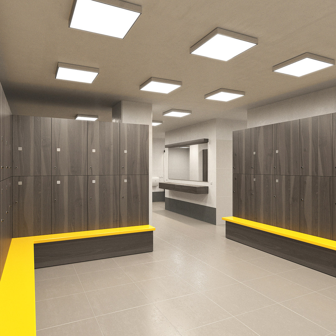 3D lockerroom locker room - TurboSquid 1472110