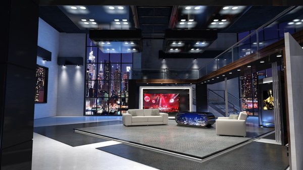 Virtual set studio 3D model - TurboSquid 1470440