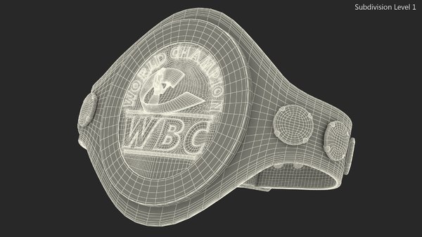 3D model wbc champion belt - TurboSquid 1472475