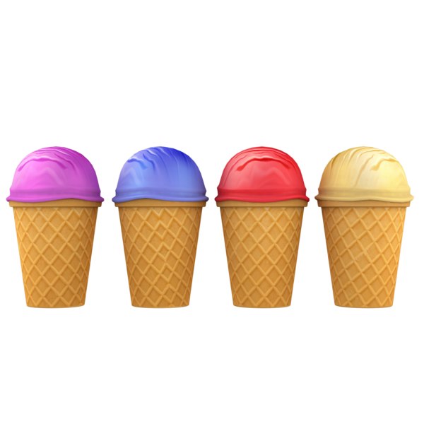 3D cartoon ice cream model - TurboSquid 1472560