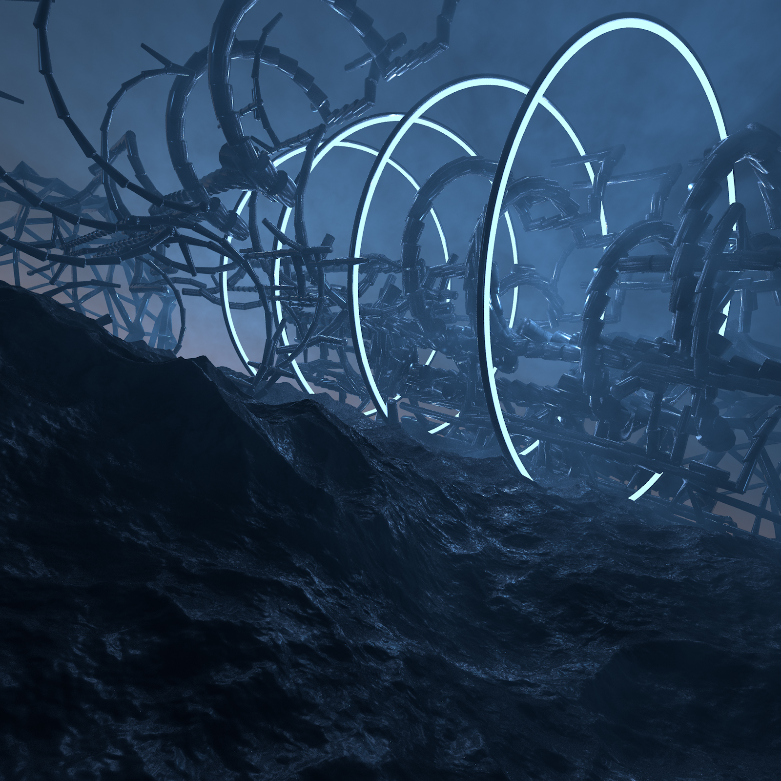 3D concepts strange structure alien - TurboSquid 1472536