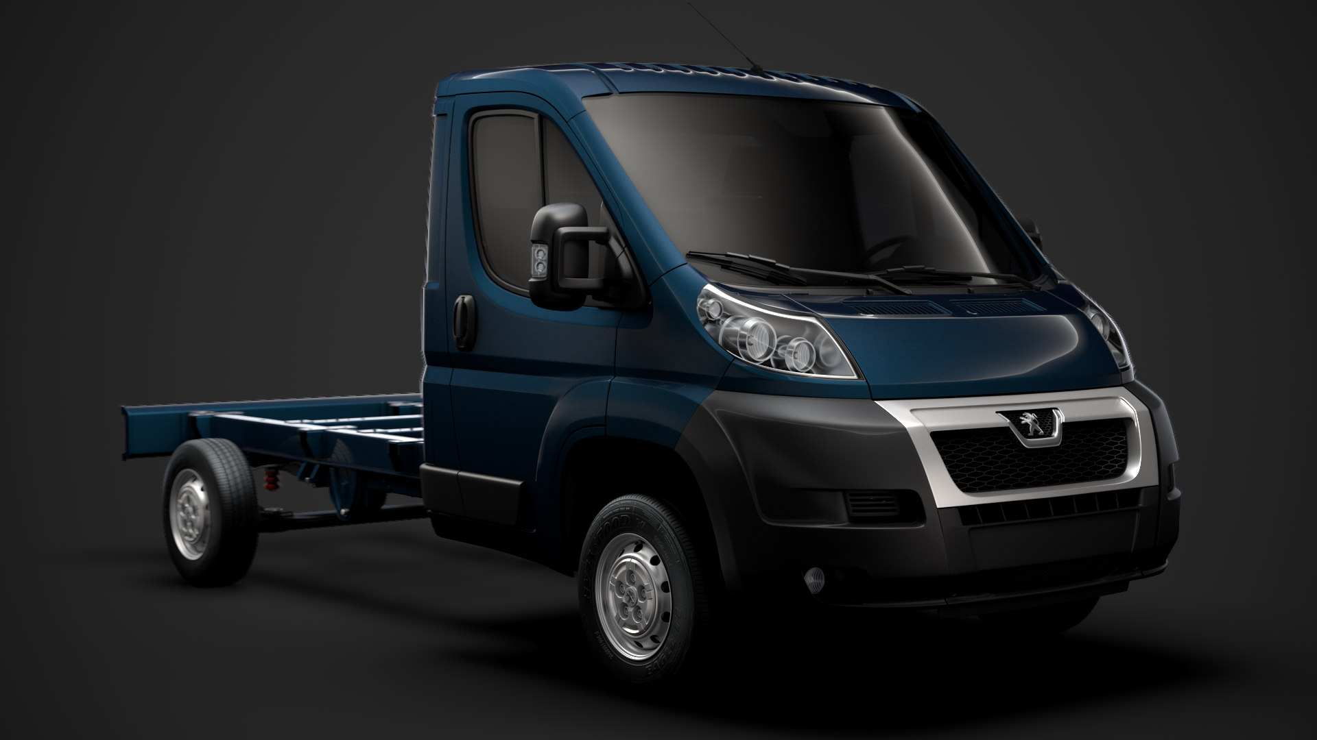 Peugeot boxer chassis truck model - TurboSquid 1472628
