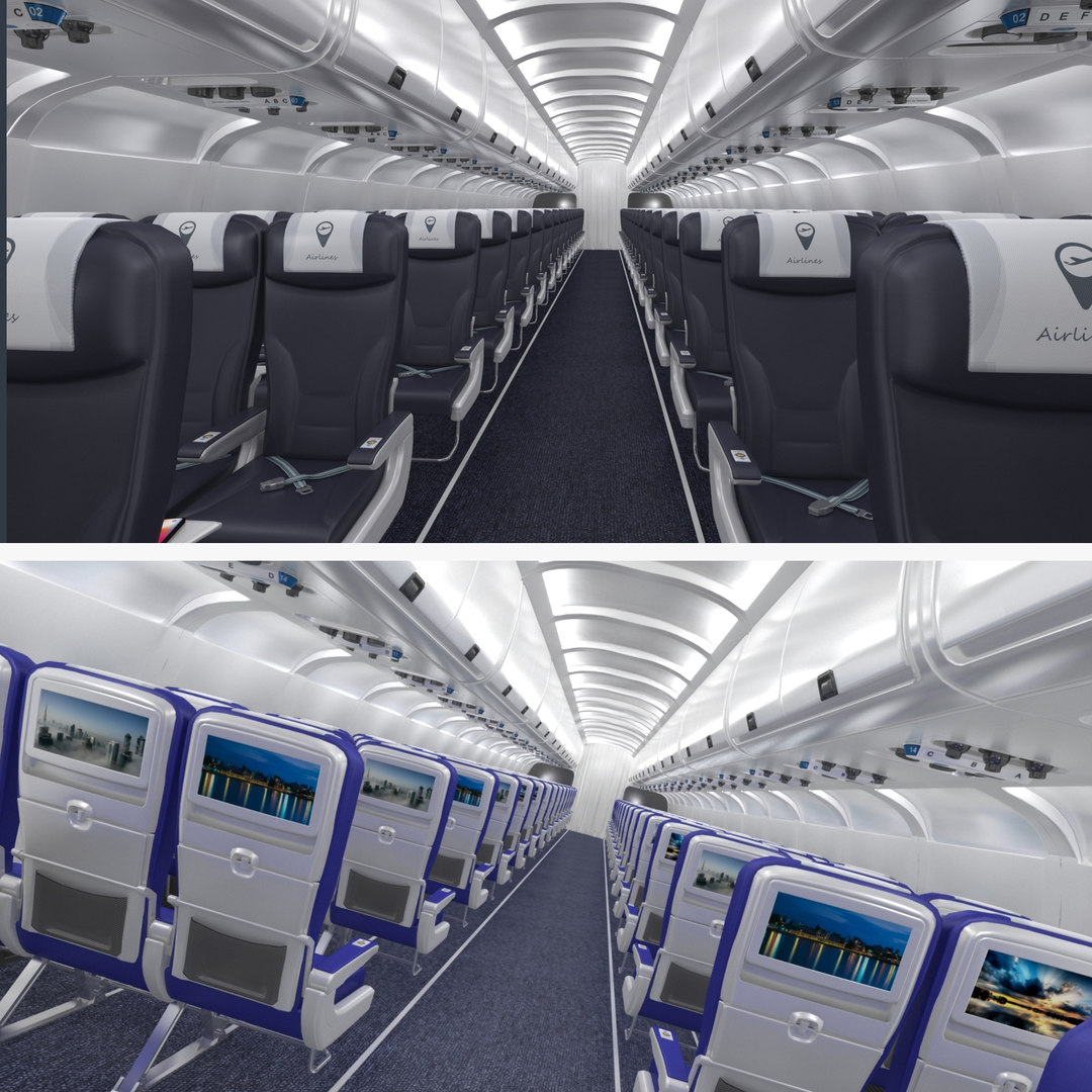 3D airplane interior model - TurboSquid 1472701