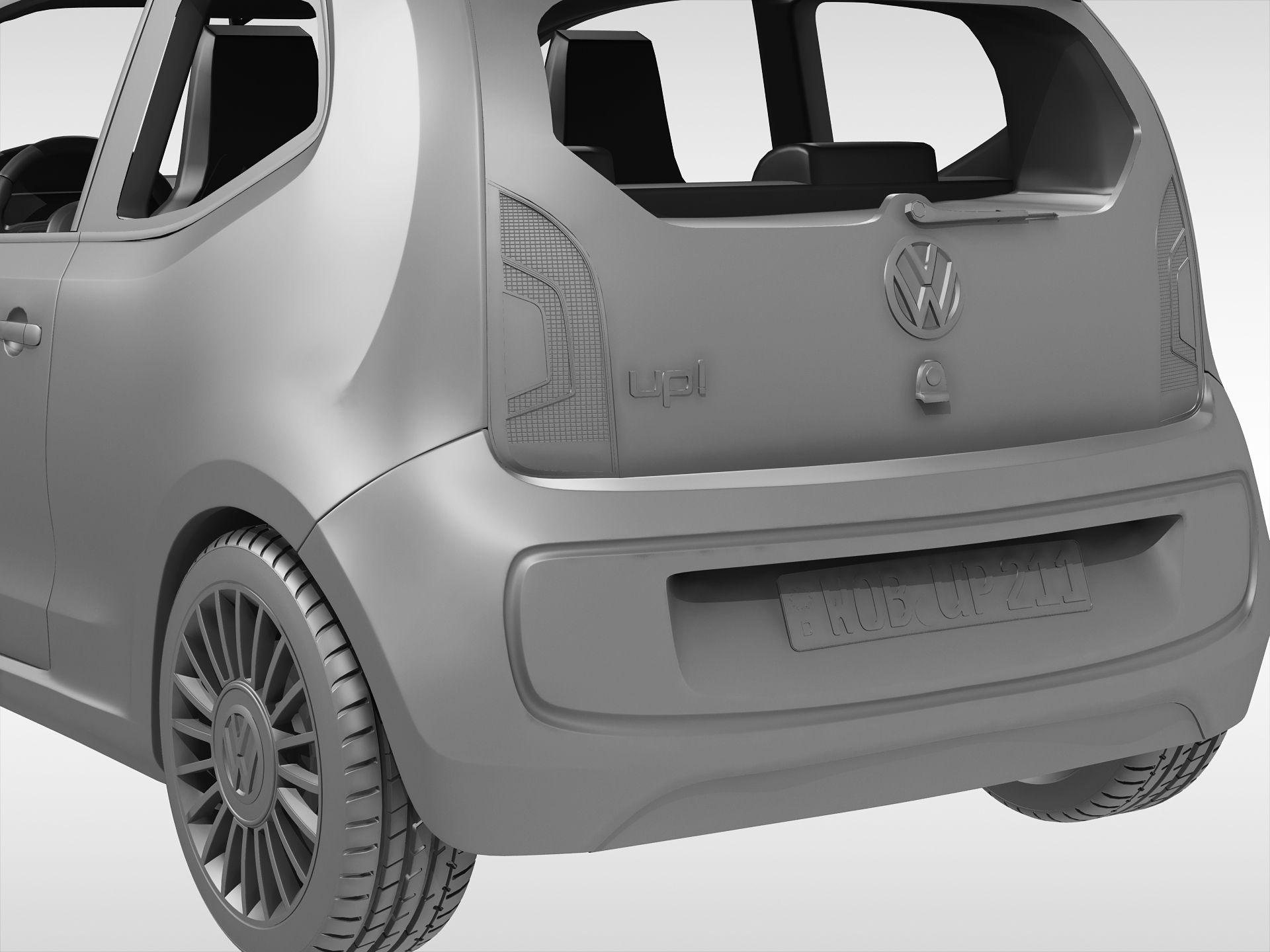 3d volkswagen car