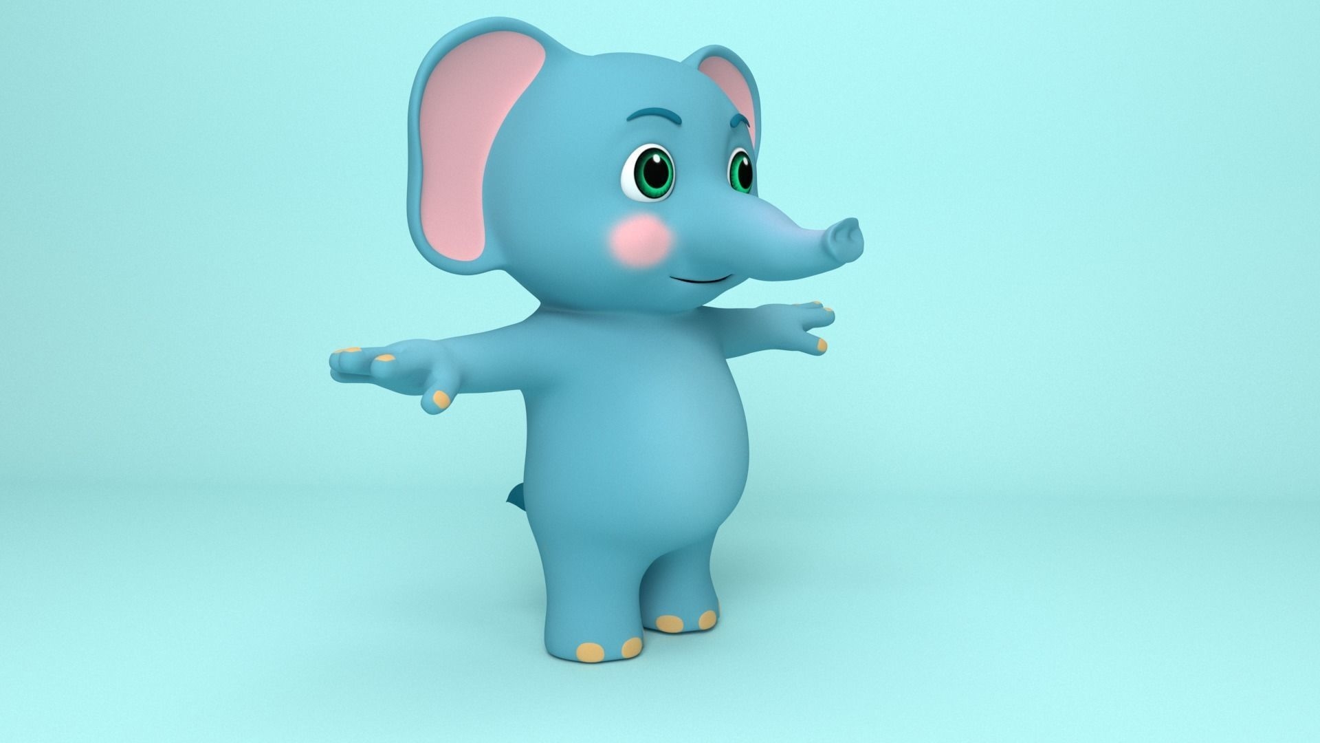 Elephant Cartoon 3D模型3D模型 - TurboSquid 1472785
