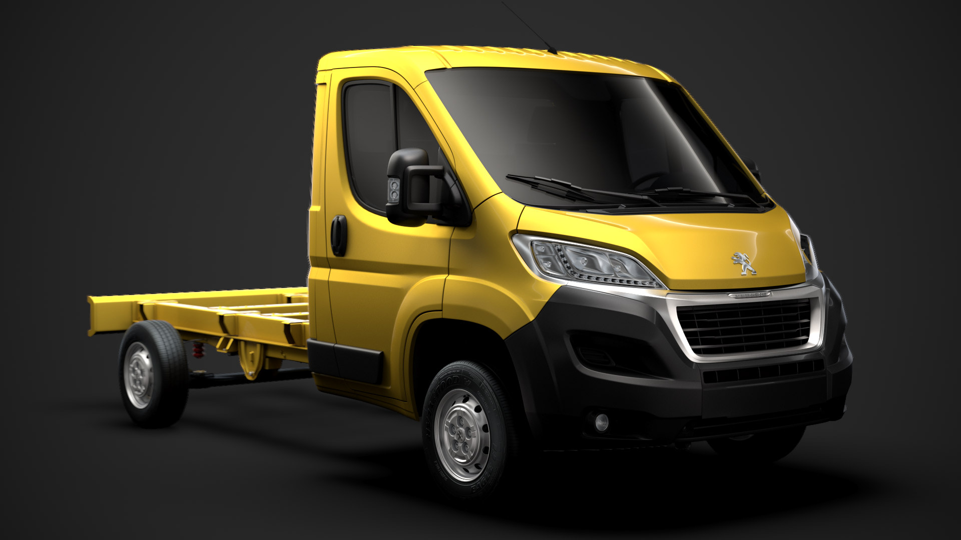 Peugeot boxer chassis truck 3D model - TurboSquid 1472848