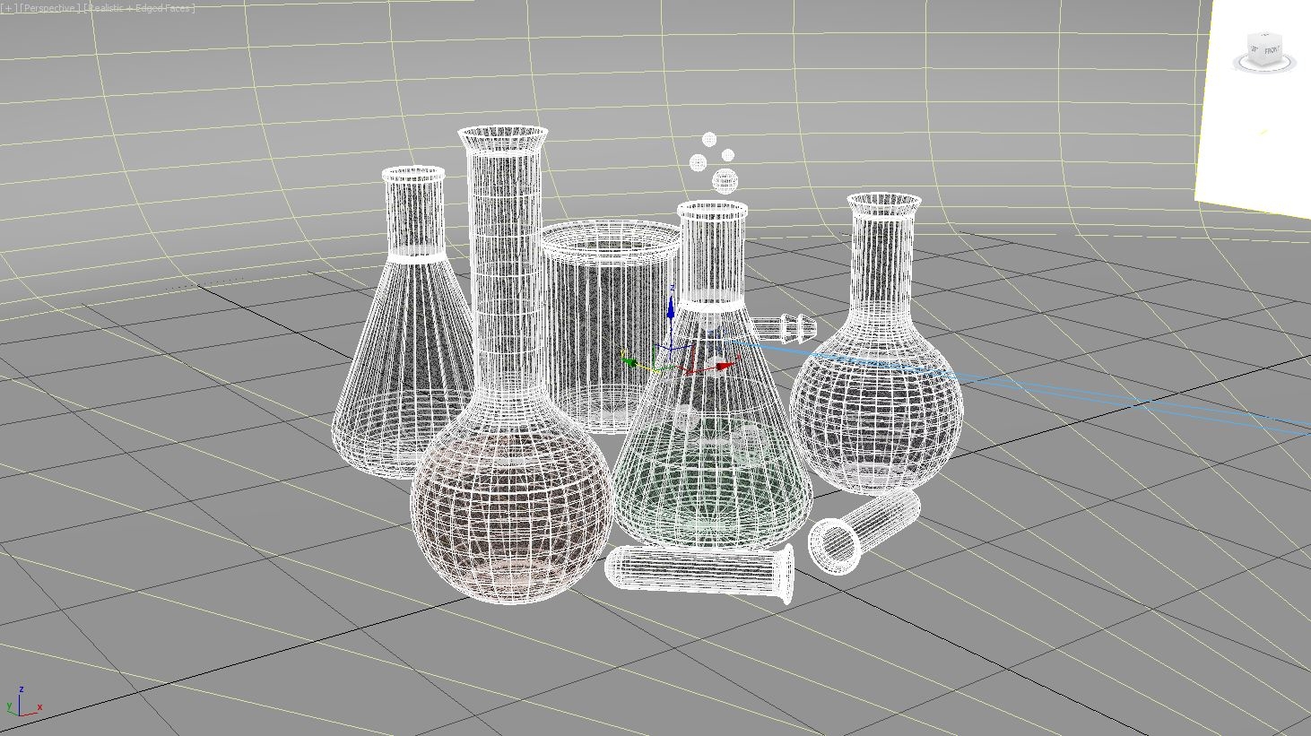 3D chemical flasks - TurboSquid 1472904