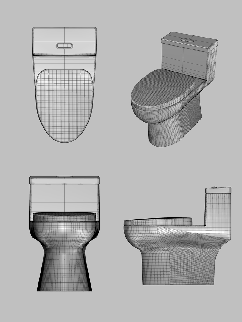 Toilet wc 3D model - TurboSquid 1472954