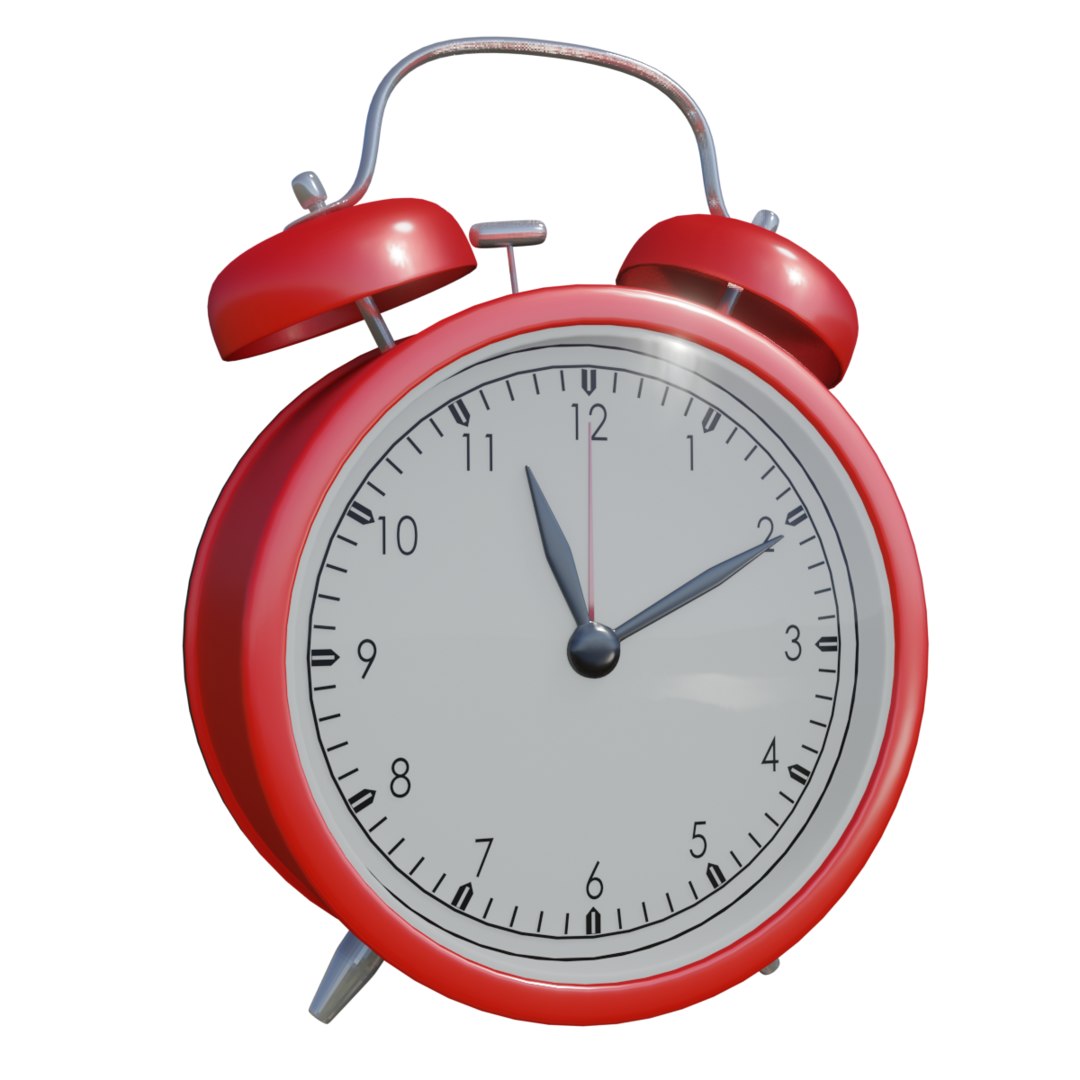 Waker clock 3D model - TurboSquid 1472948