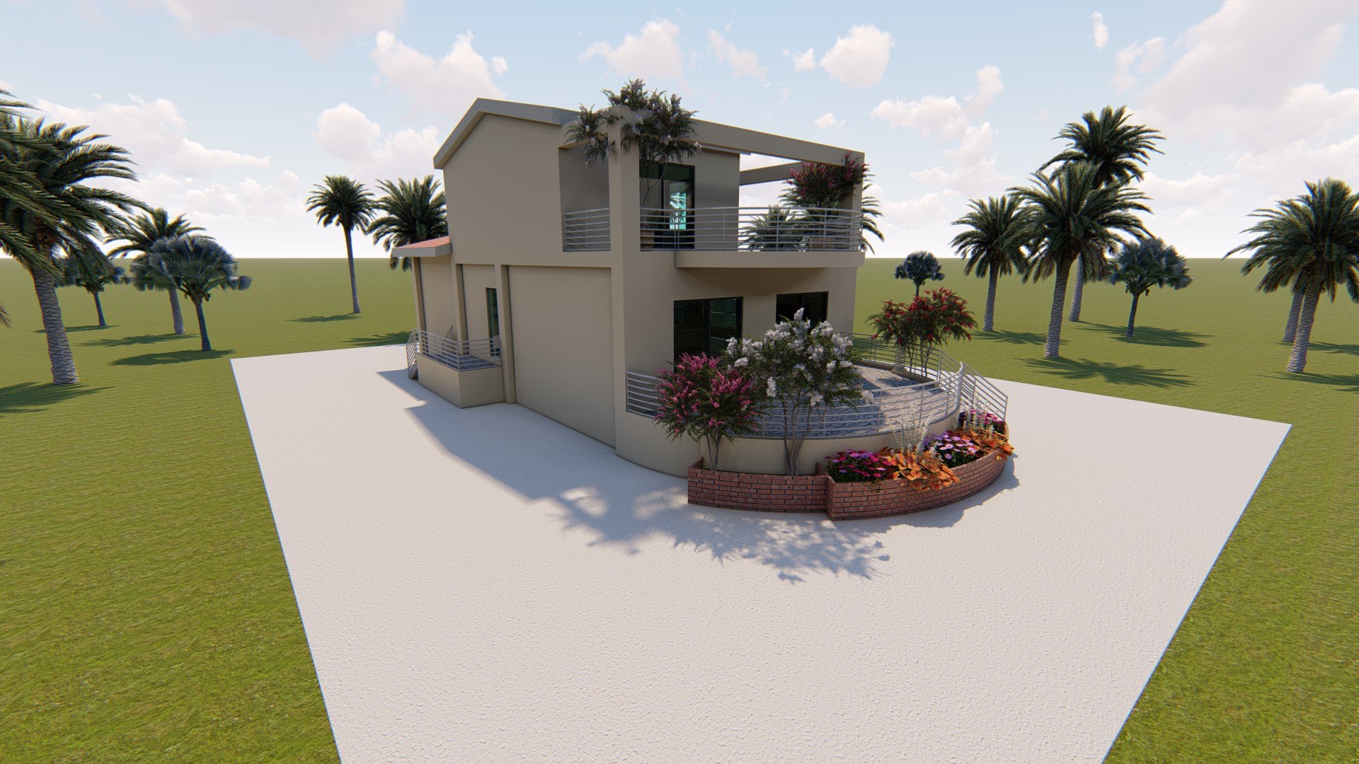 3D model revit villa house - TurboSquid 1473305