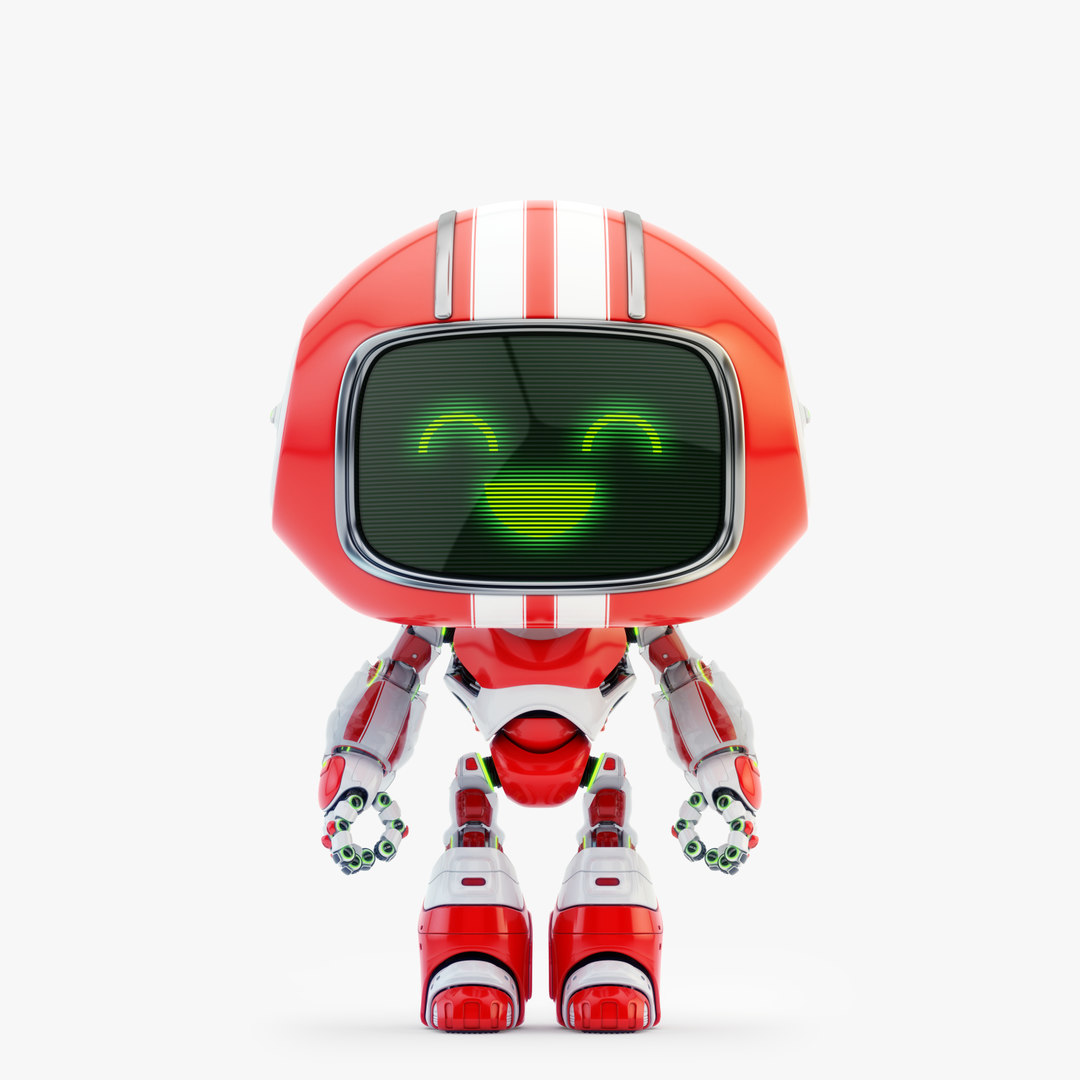 Lovely robot - friendly 3D model - TurboSquid 1473293