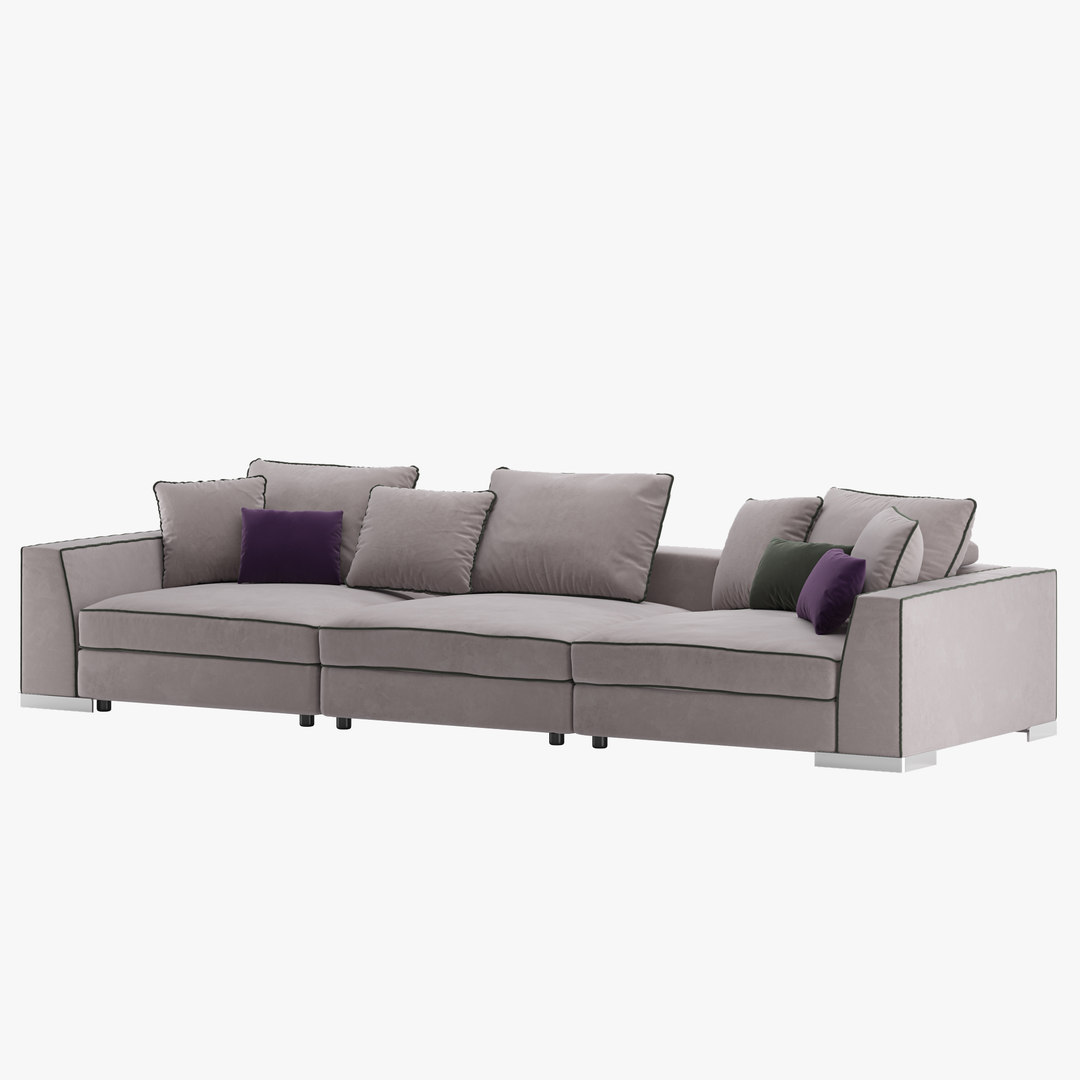 Flexform armand sofa 3D model - TurboSquid 1473370